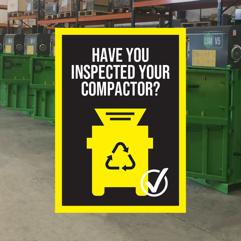 Compactor Inspection Signage – Make Safety Visible UK