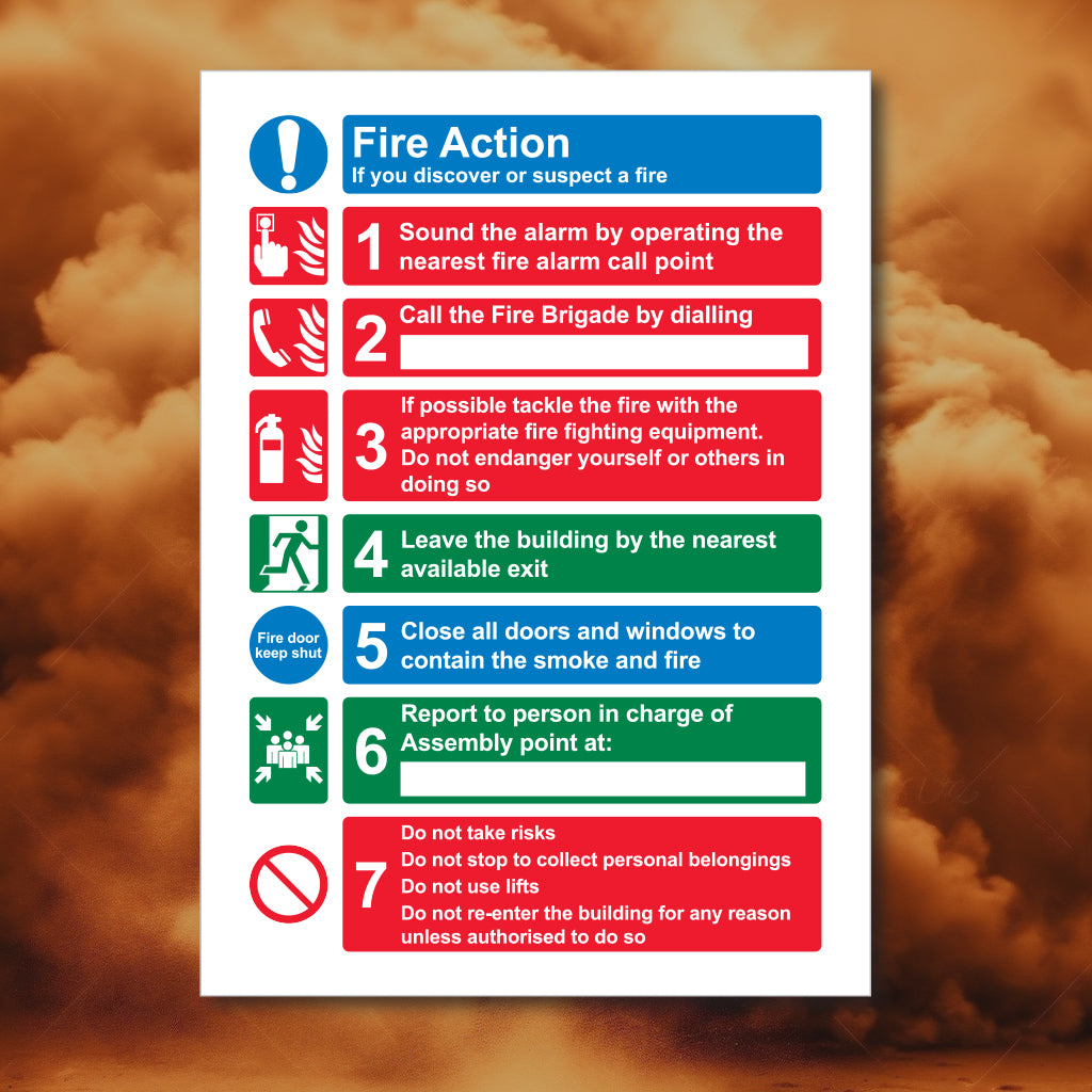 Fire Action Signs – Make Safety Visible UK