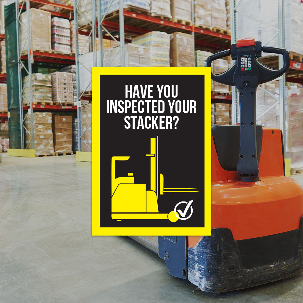 Stacker Inspection Signage – Make Safety Visible UK