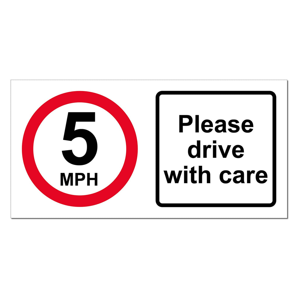5 MPH Awareness Safety Sign – Make Safety Visible UK