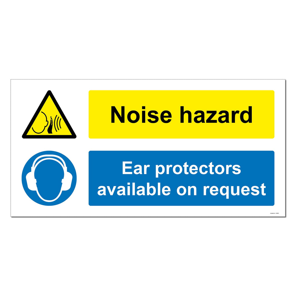 Caution Noise Hazard Safety Sign – Make Safety Visible UK