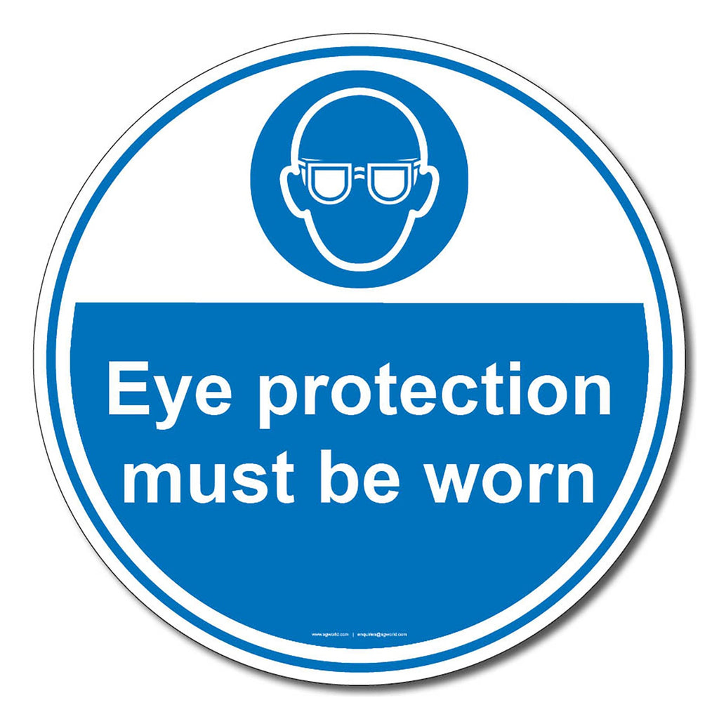 Eye Protection Must Be Worn In This Area Floor Safety Sign – Make ...