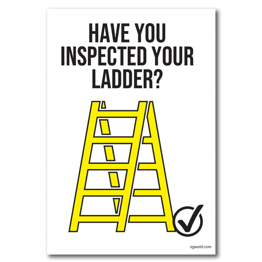 Ladder Inspection Signage – Make Safety Visible UK