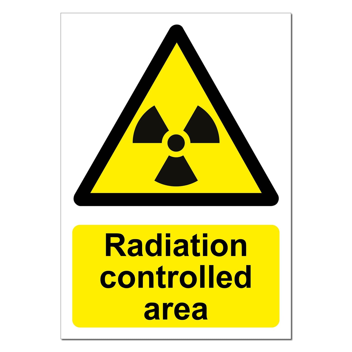Radiation Controlled Area Safety Sign – Make Safety Visible UK