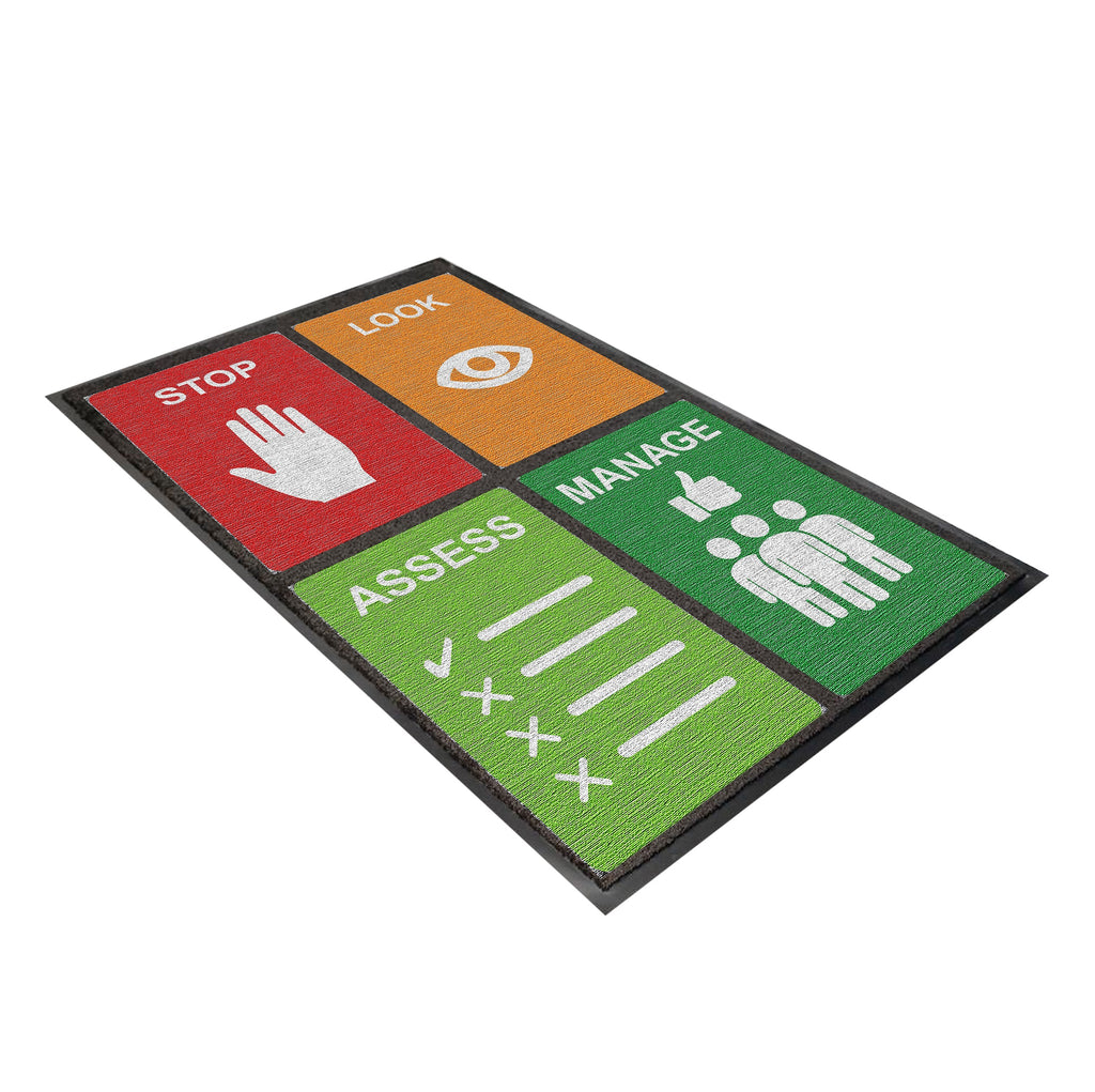 Stop Look Assess Manage SLAM Safety Mat 850mm x 1200mm – Make Safety ...